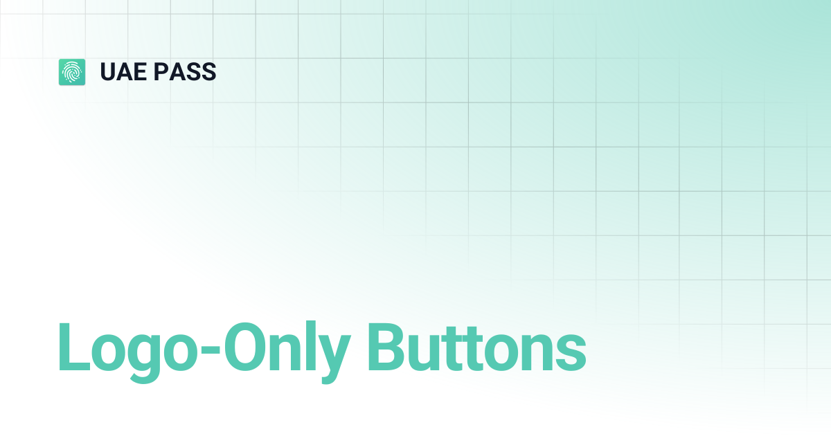 Logo-Only Buttons | UAE PASS